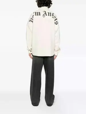 Palm Angels Logo-print Checked Overshirt