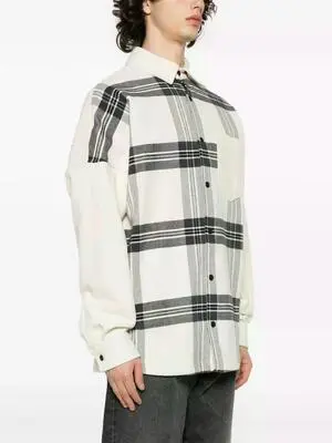 Palm Angels Logo-print Checked Overshirt