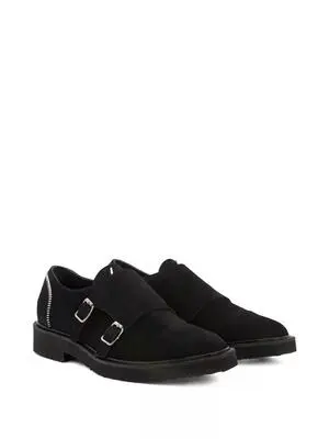 GIUSEPPE ZANOTTI Johnny Zip-trimmed Loafers