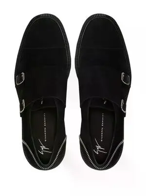 GIUSEPPE ZANOTTI Johnny Zip-trimmed Loafers