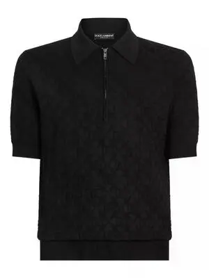 Dolce & Gabbana Logo-jacquard Polo Shirt