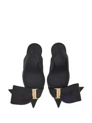 FERRAGAMO 105mm Bow Slingback Pumps