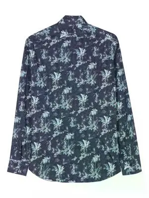 MAZZARELLI Botanical-print Cotton Shirt