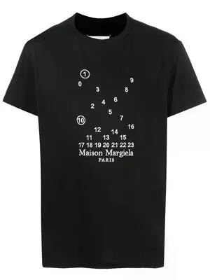 MAISON MARGIELA Numeric Logo-embroidered T-shirt