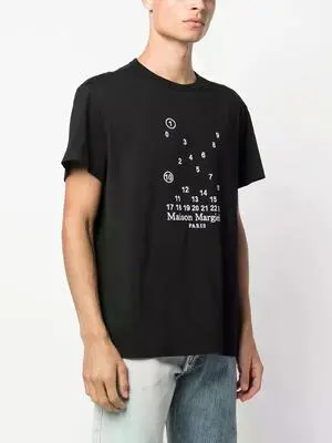MAISON MARGIELA Numeric Logo-embroidered T-shirt