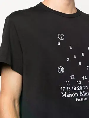 MAISON MARGIELA Numeric Logo-embroidered T-shirt