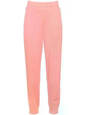 Moncler High-waisted Logo-embossed Track Pants - Pink