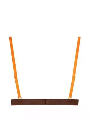 MAISON CLOSE Corps À Corps Mesh Triangle Bra - Brown