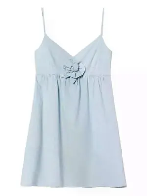 TWINSET Floral-appliqué Sundress - Blue