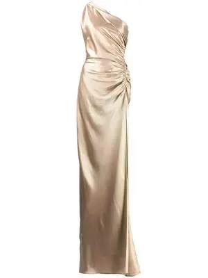 Michelle Mason Asymmetric Silk Gown