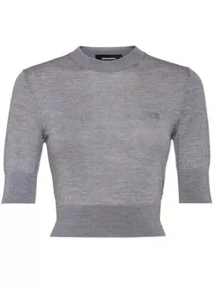 Dsquared2 Cropped Knitted Top
