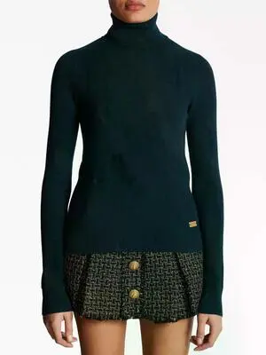Balmain Logo-plaque Wool Jumper