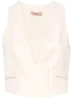 TWINSET Slub-texture Waistcoat - Neutrals