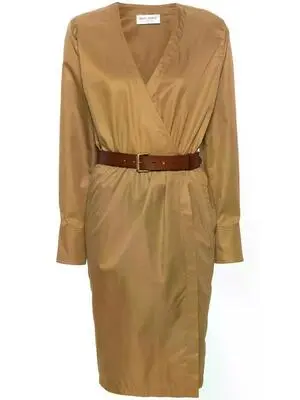 Saint Laurent Belted Day Dresses