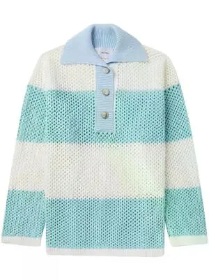 HALFBOY Three-tone Cotton Polo Collar
