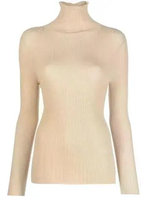 Fabiana Filippi Ribbed-knit Virgin Wool-blend Jumper