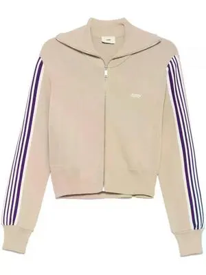 AUTRY Knitted Zip-up Sweatshirt - Neutrals
