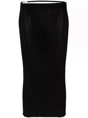Jacquemus La Jupe Pralu Midi Skirt - Black