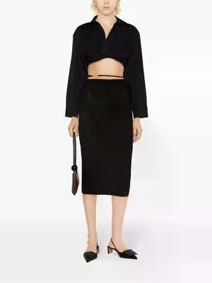 Jacquemus La Jupe Pralu Midi Skirt - Black
