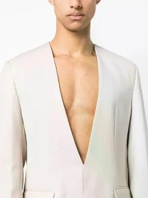 BOTTER Wool Plunging V-neck Blazer
