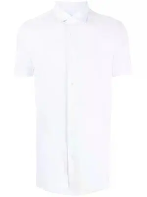 Emporio Armani Short-sleeve Poplin Shirt - White