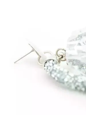 AMIR SLAMA Glittered Drop Earrings