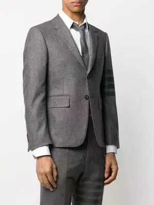 Thom Browne 4-bar Single-breasted Blazer - Grey