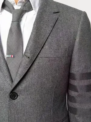 Thom Browne 4-bar Single-breasted Blazer - Grey