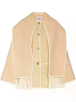 TOTEME Embroidered Scarf Button-front Jacket