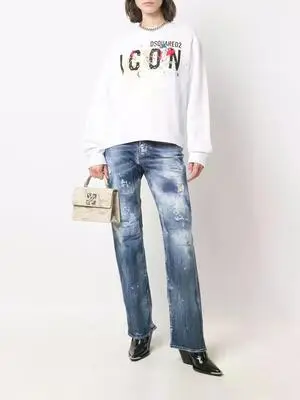 Dsquared2 High-waisted Tie-dye Jeans