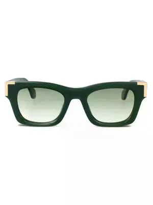 Palm Angels Square-frame Sunglasses - Green