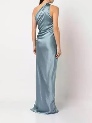 Michelle Mason Gathered-detail Silk Gown