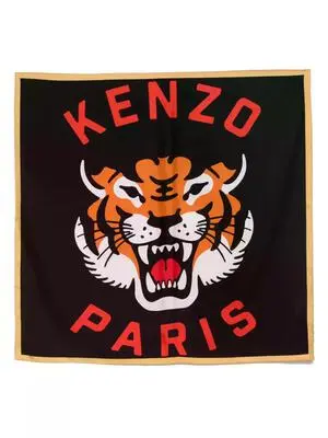 Kenzo Lucky Tiger Scarf - Black