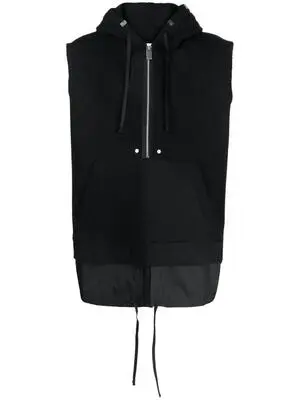 1017 Alyx 9sm Sleeveless Half-zip Hoodie - Black