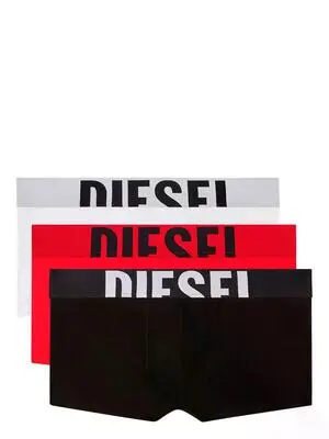 DIESEL® Logo-waistband Boxer Briefs - Red