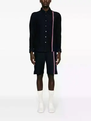 Thom Browne Rwb-stripe Cotton Shirt Jacket