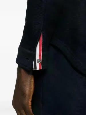 Thom Browne Rwb-stripe Cotton Shirt Jacket