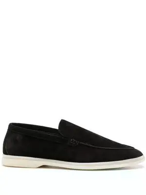 SCAROSSO Ludovico Suede Loafers - Black