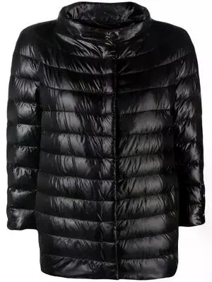 Herno Mock-neck Quilted Puffer Jacket - Black