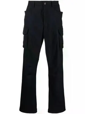LARDINI Straight-leg Wool-blend Cargo Trousers