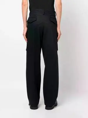 LARDINI Straight-leg Wool-blend Cargo Trousers