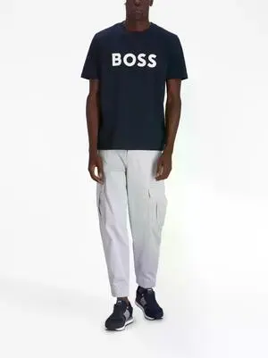 BOSS Logo-print Cotton T-shirt