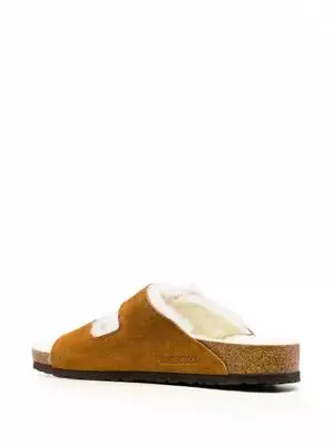 BIRKENSTOCK Shearling-lined Sandals - Brown
