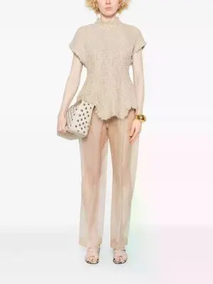 Khaite Trenton Trousers - Neutrals