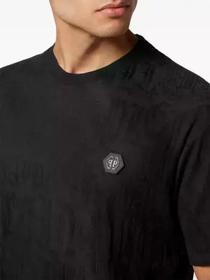 Philipp Plein Monogram-pattern Cotton T-shirt