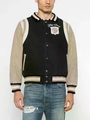 Rhude Colour-block Embroidered Bomber Jacket