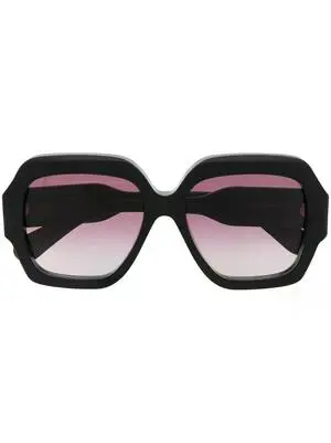 Chloé Oversized Square-frame Sunglasses - Black