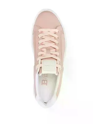 Balmain B-court Leather Sneakers - Pink