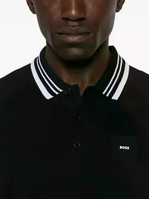 BOSS Stripe-trim Polo Shirt