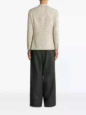 Etro Single-breasted Bouclé Blazer - Neutrals